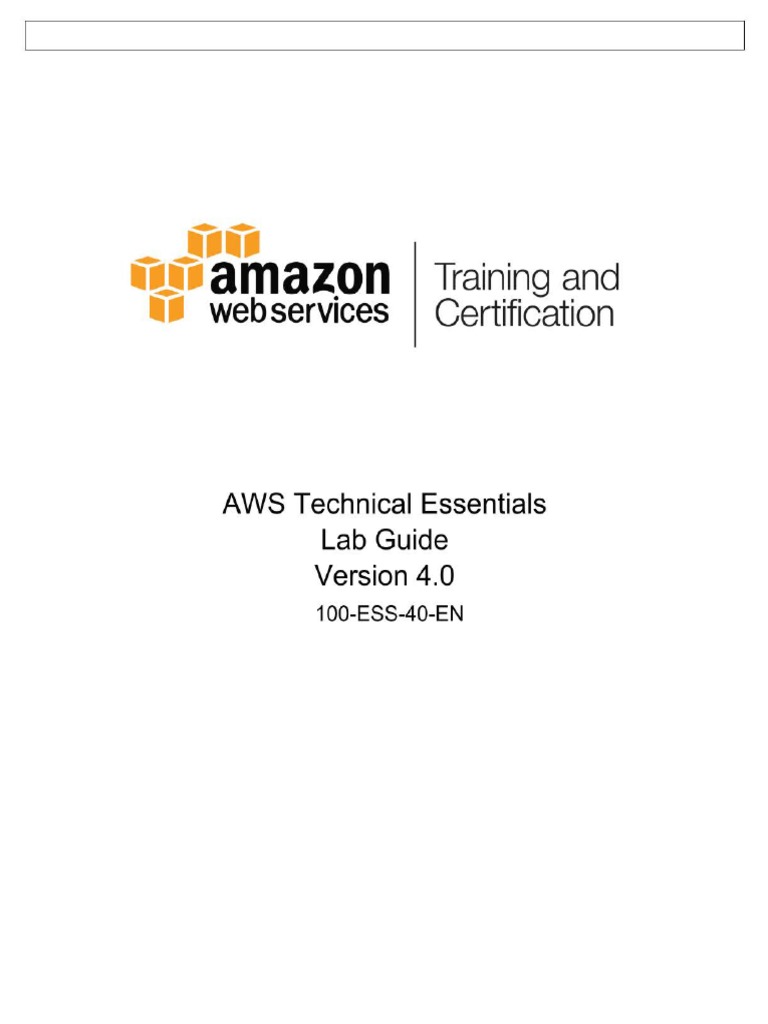 00 AWS Technical Essentials-Lab v4.0 | PDF | Amazon Web Services | World Wide Web