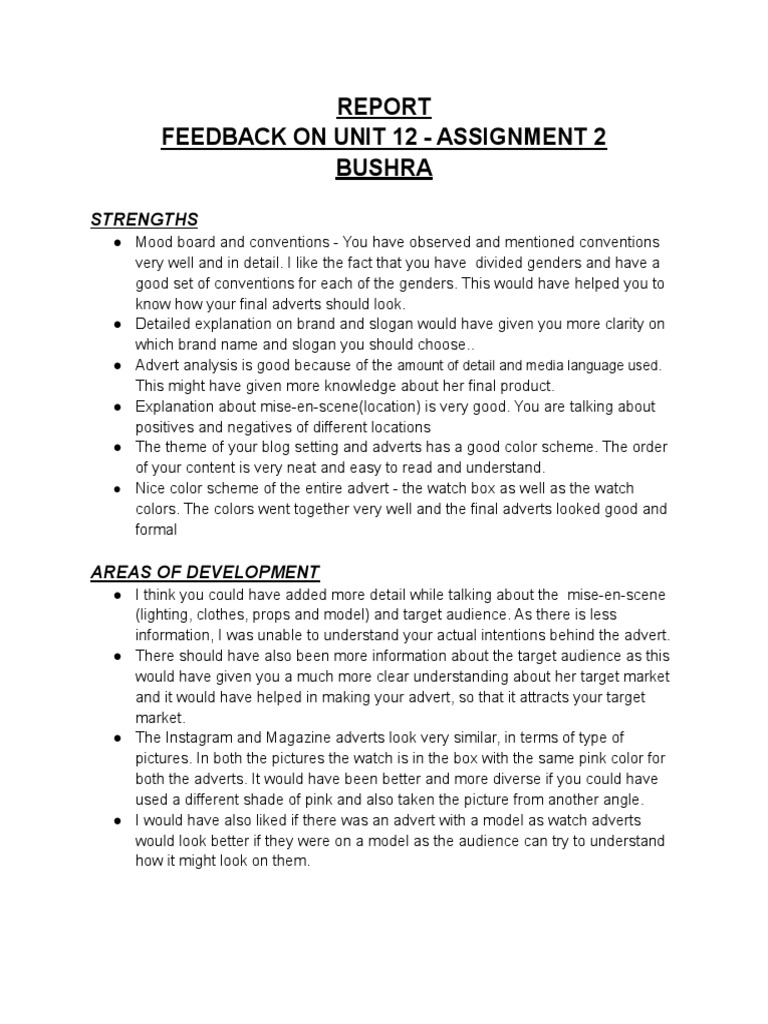 Unit 2 Report Writing Notes | PDF | Advertising | Target Audience