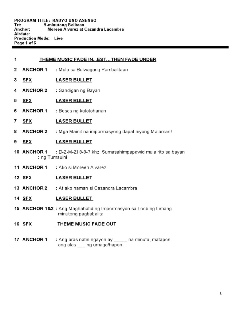 Broad Script Final | PDF