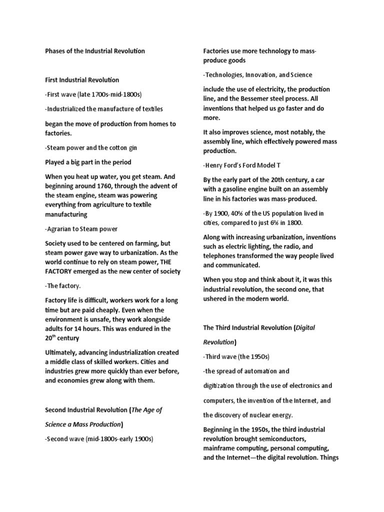 STS Reporting | PDF | Factory | Industrial Revolution