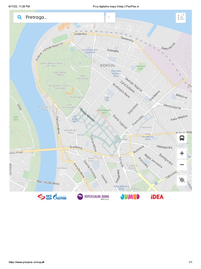 Prva Digitalna Mapa Srbije - PlanPlus - Rs | PDF