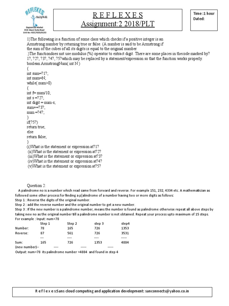 Question New | Download Free PDF | Numbers | Computer Programming