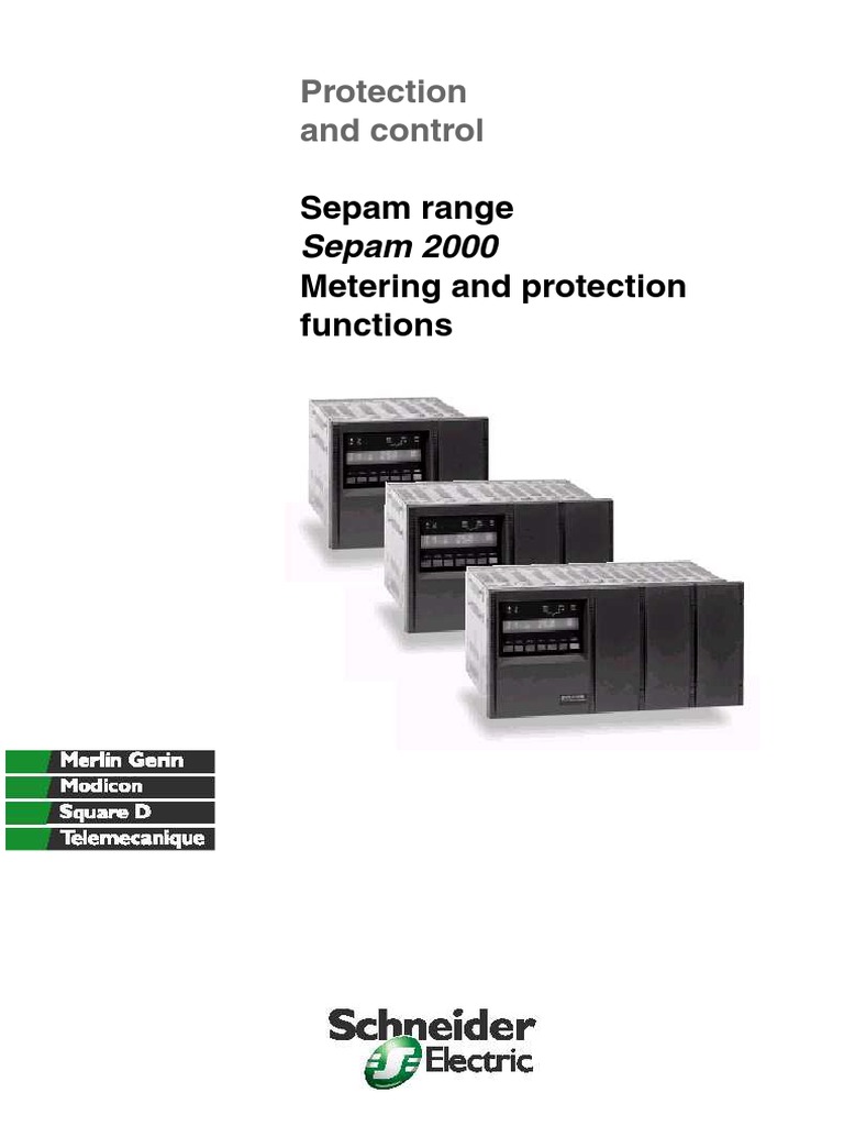 Sepam 2000 Metering and Protection Guide | PDF | Ac Power ...