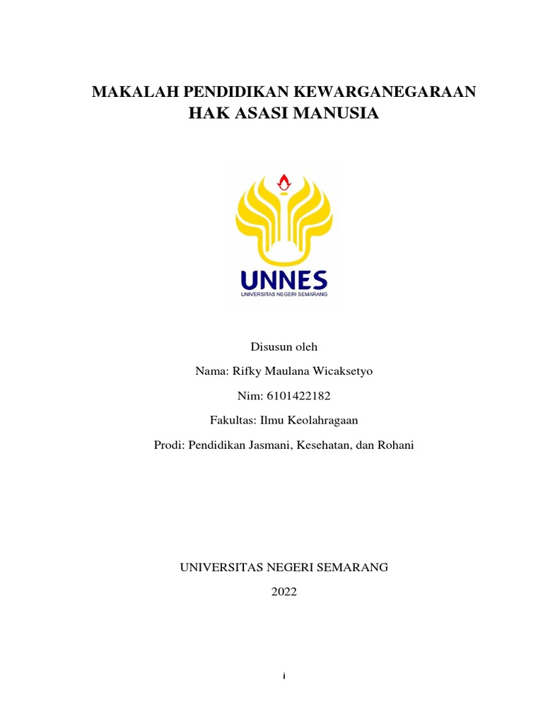 Hak Asasi Manusia (Ham) Di Indonesia PKN | PDF