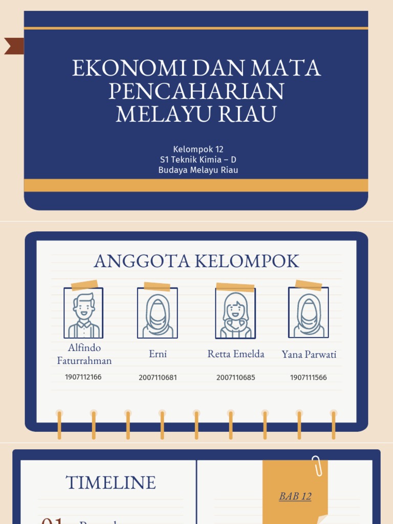 BMR - Kelompok 12 - Ekonomi Dan Mata Pencaharian Melayu Riau | PDF