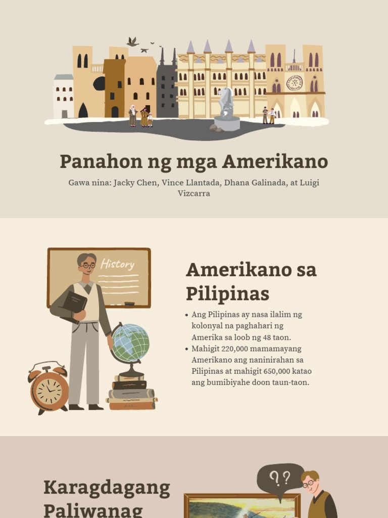 PETA #3 (Reporting) - Panahon NG Mga Amerikano | PDF
