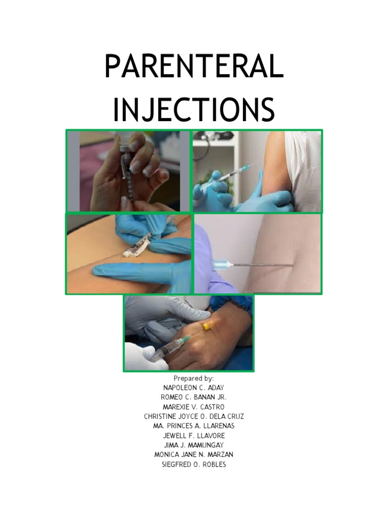 Parenteral Injections | PDF | Intravenous Therapy | Injection (Medicine)