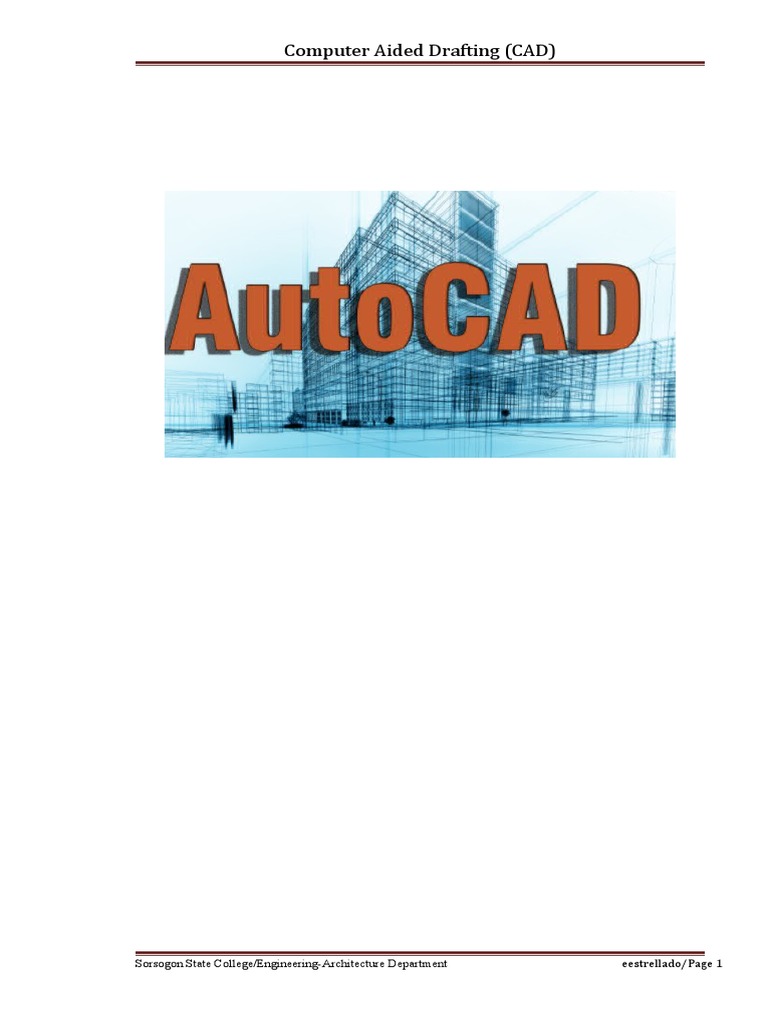 CADD MODULE Week 2 | PDF | Auto Cad | Computer Aided Design
