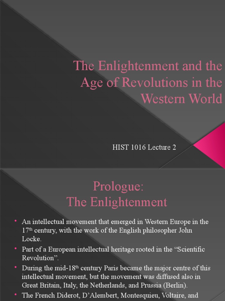 Lecture 2 The Atlantic Revolutions | PDF | Age Of Enlightenment ...