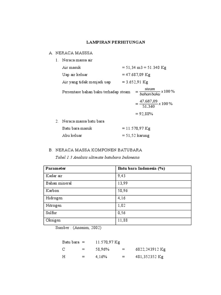 Lampiran Perhitungan | PDF