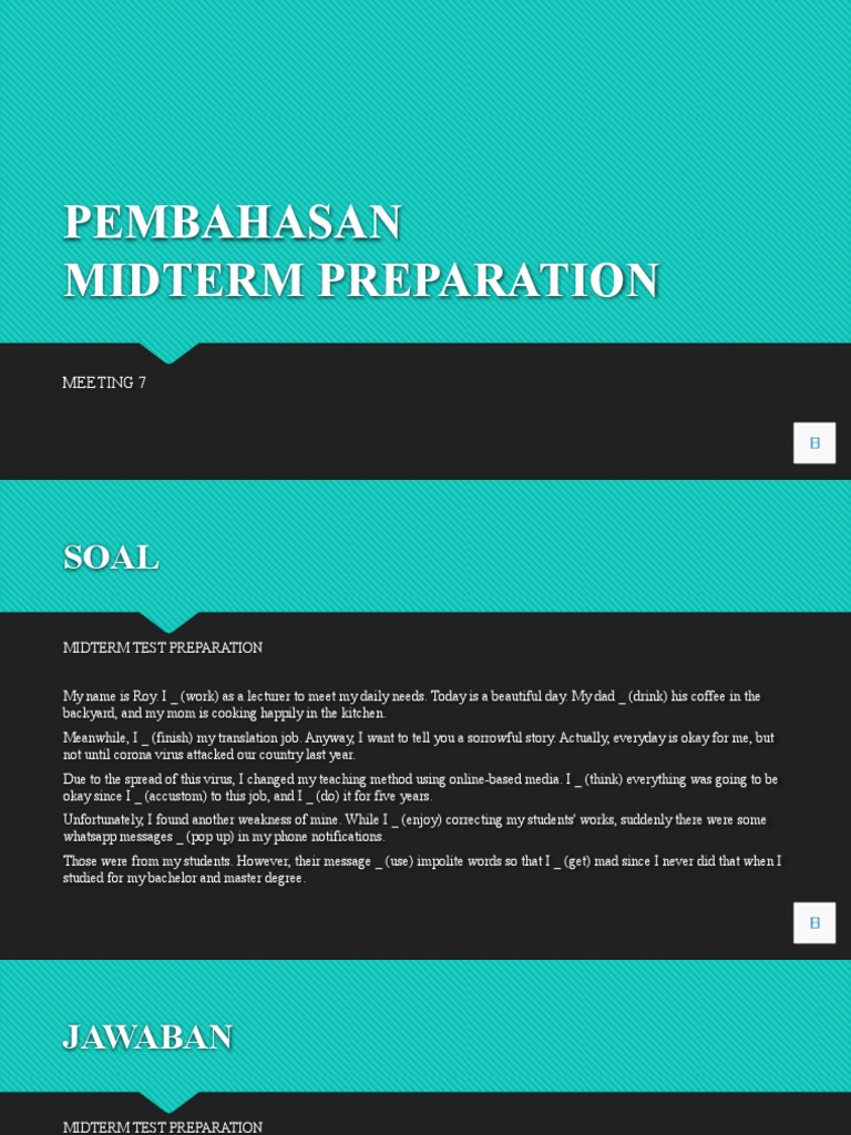 Pembahasan Midterm Preparation | PDF