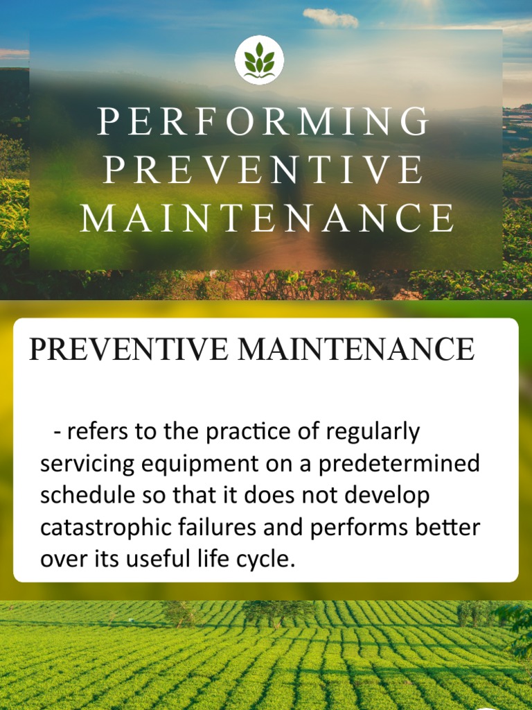 Performing Preventive Maintenance | PDF | Rust | Industrial Processes