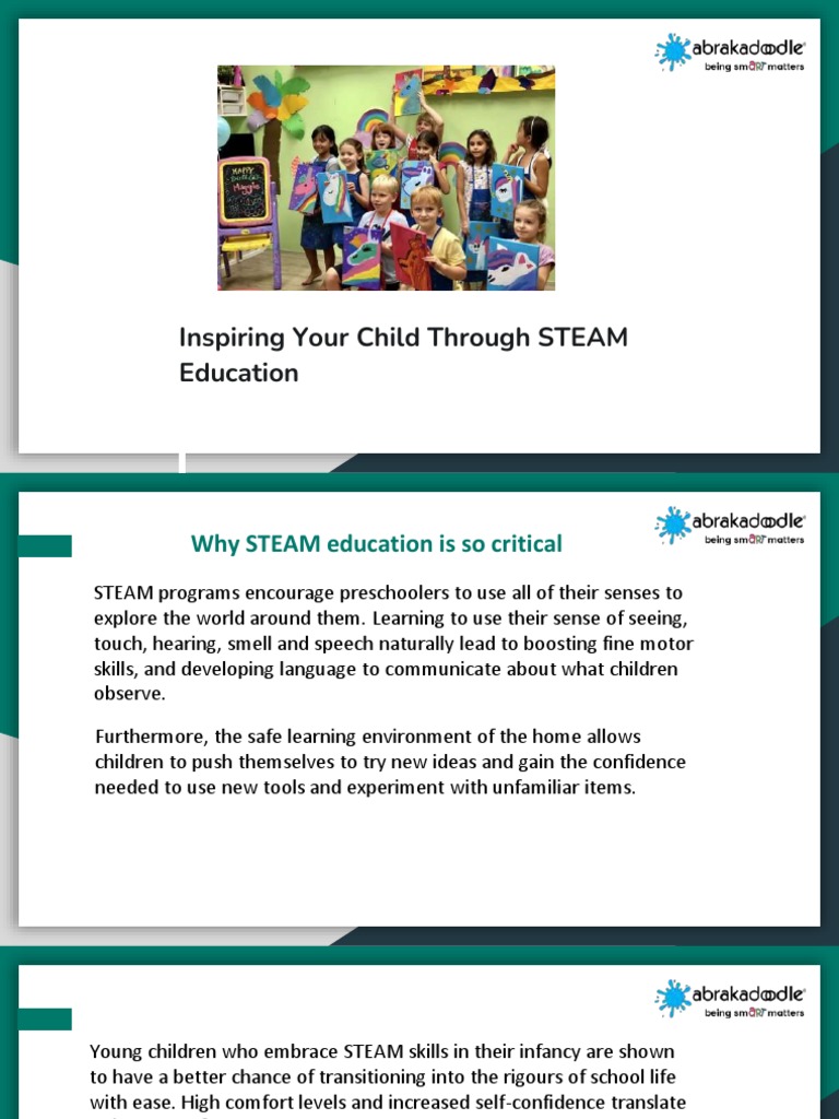Inspiring Your Child Through STEAM Education | PDF | Creativity | Learning