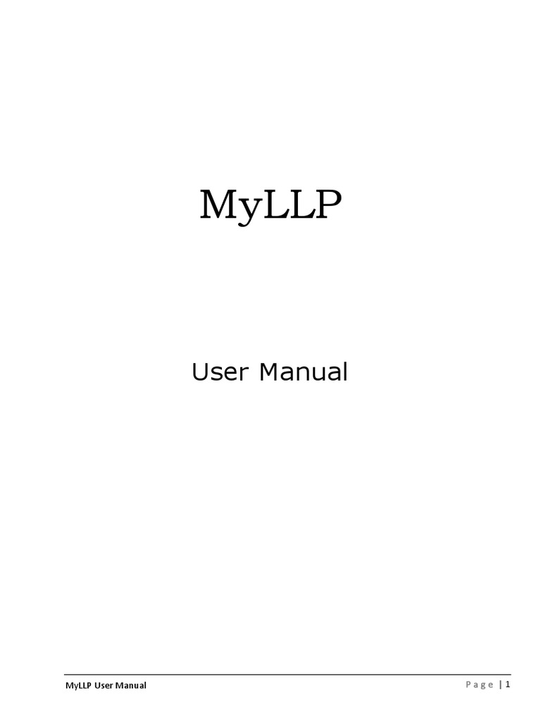 MyLLP User Manual for Winding Up | PDF | Liquidation | Limited ...