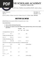 8th Grade Math Bridge Course Question Paper | PDF