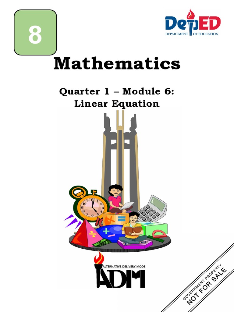 Copy-Of-math8 q1 Mod6 Linear-Equation v3b | PDF | Slope | Equations