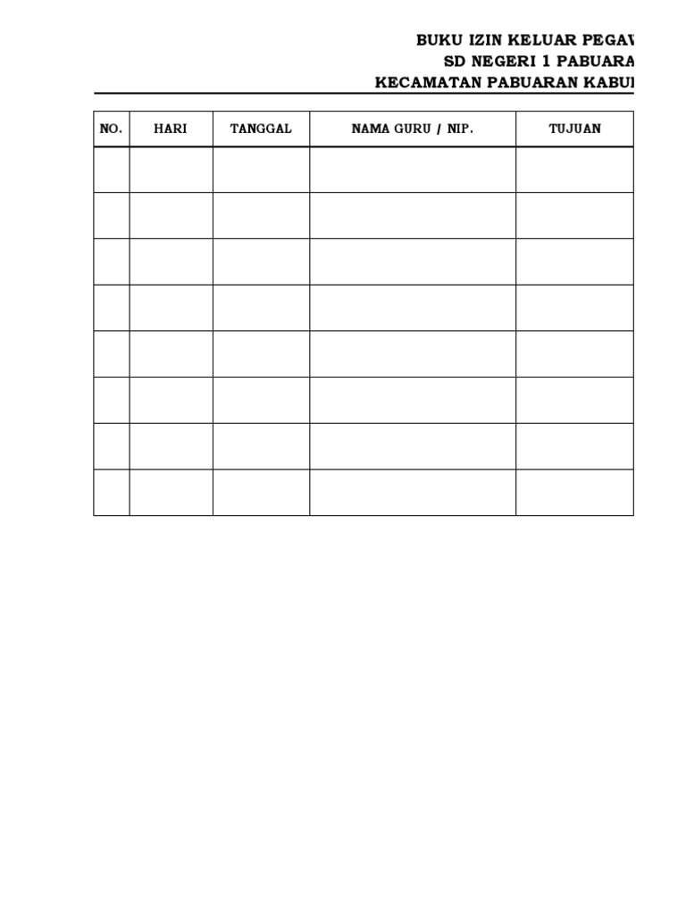 Buku Permisi Guru | PDF