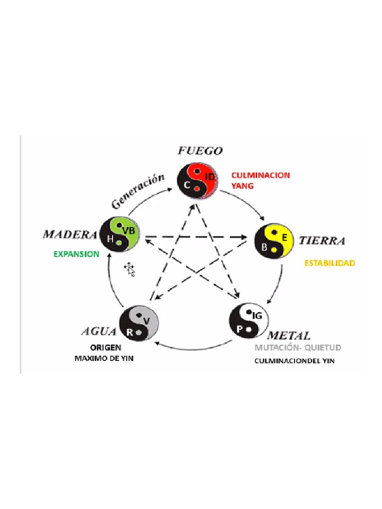 Ciclo Sheng (Generación) y Ciclo Ko (Control) | PDF