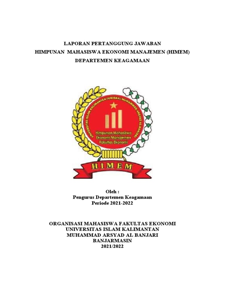 LPJ Dep Keagamaan Himem 2021-2022 | PDF