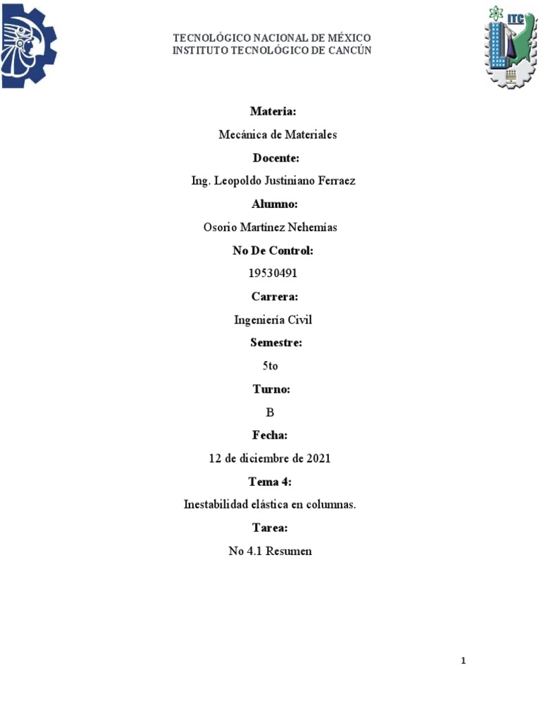 Tarea 4 1 | PDF | Ecuaciones | Viga (Estructura)