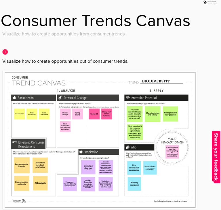 Consumer Trend Canvas - Bio Vase | PDF | Sustainability | Economies