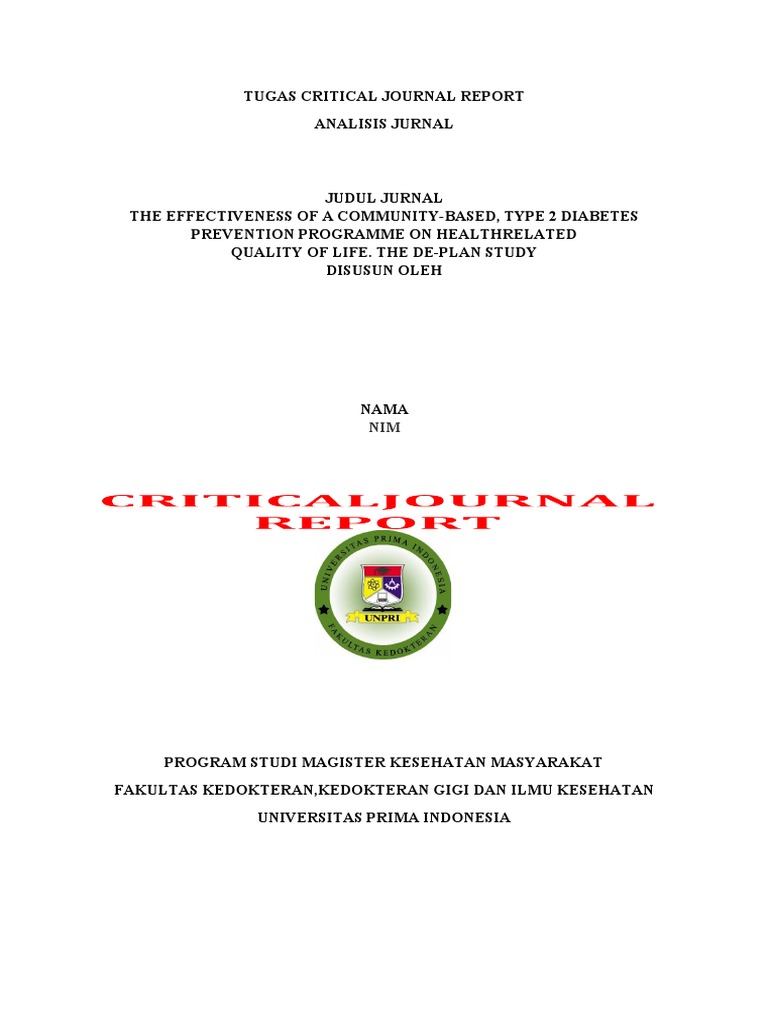 Contoh Template Critical Journal Report | PDF