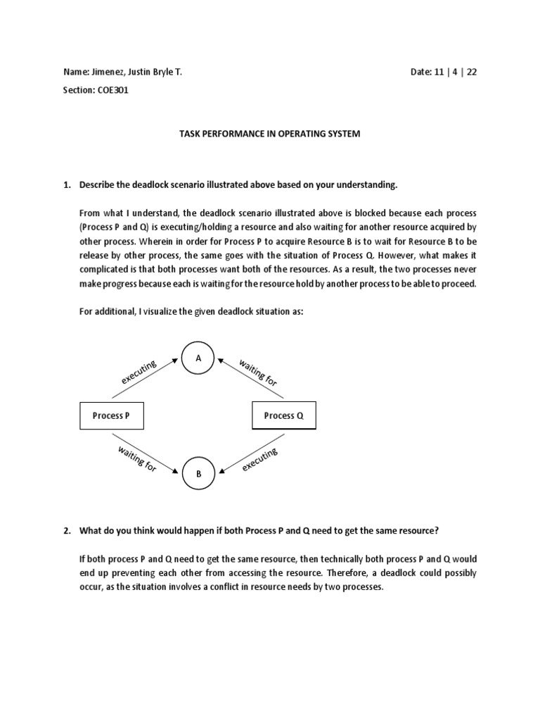 Task Performance Os Pdf Concurrent Computing Computer Engineering