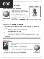The History of The Atom - Theories and Models | PDF | Electron | Atoms