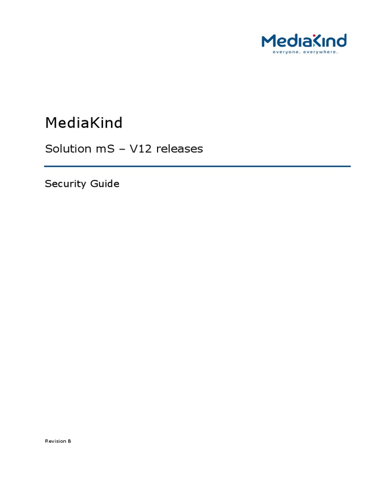 MKD 10 00408 01 07 MediaKind Solution - SecurityGuide - RB | PDF | Port ...