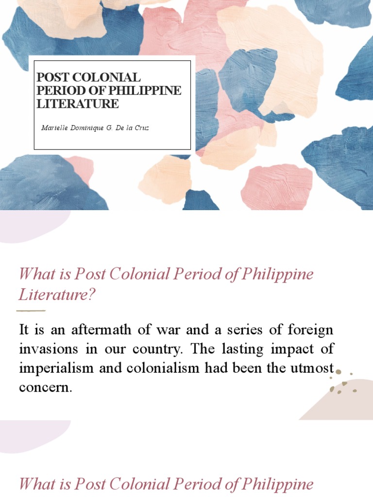 Post Colonial Period Of The Philippines Pdf Philippines Colonialism