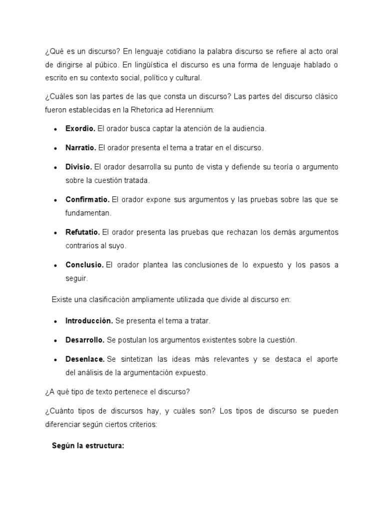 Que Es Un Discurso | PDF | Hablar en público | Cuantil