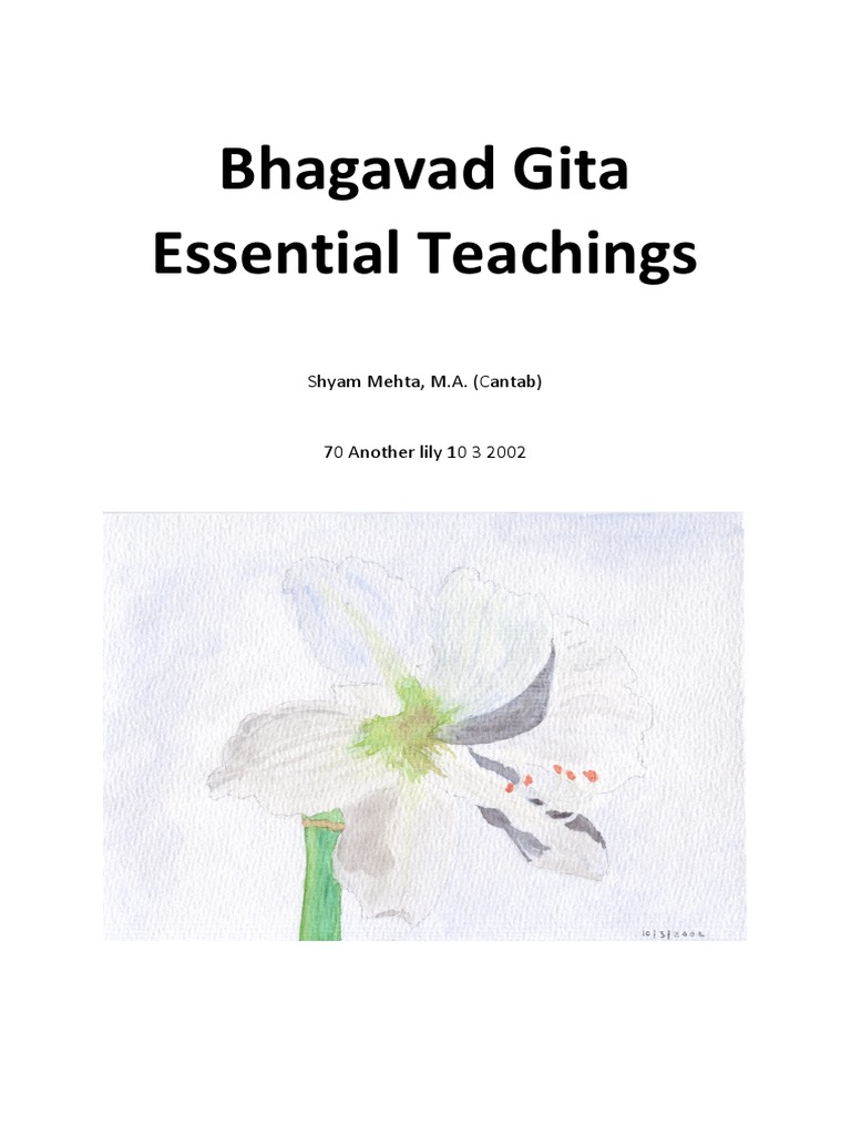 Essential Teachings of the Bhagavad Gita | PDF | Bhagavad Gita | Yoga