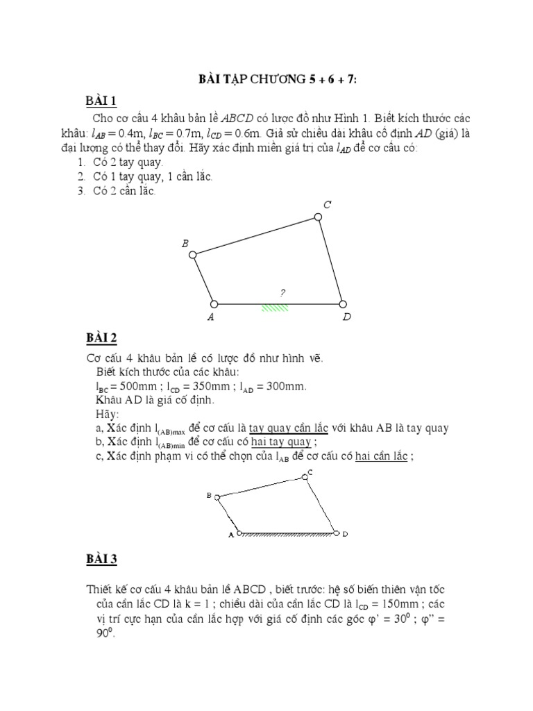 Bài Tập Chương 5+6+7 | PDF