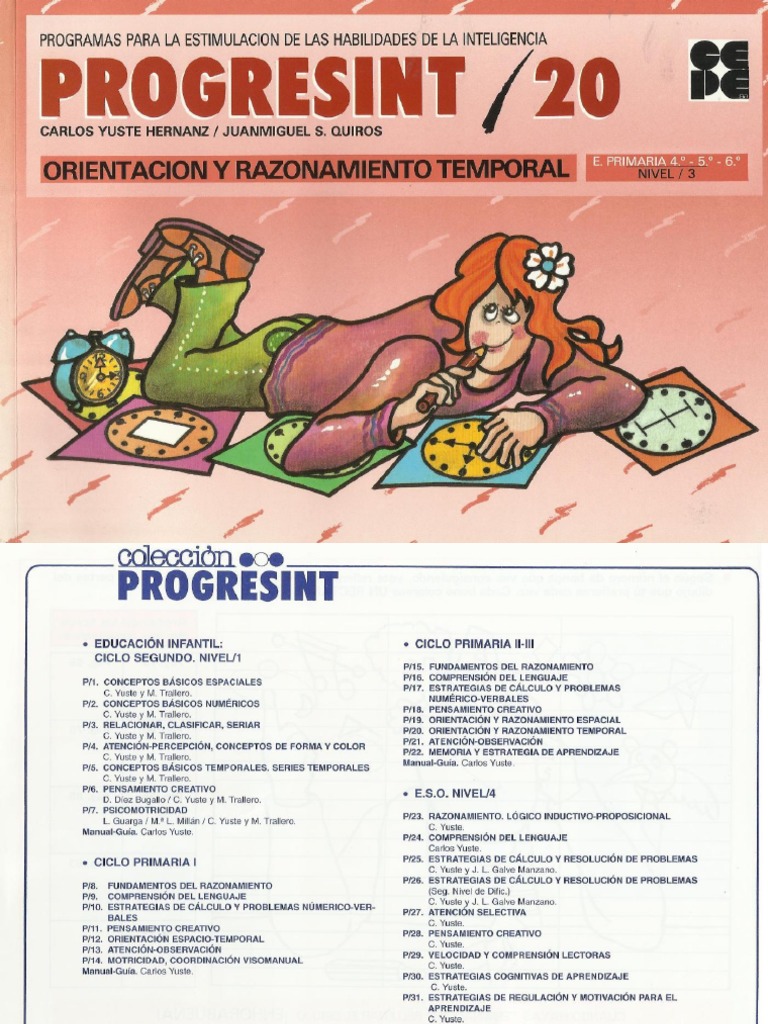 Progresint 20. Orientación y Razonamiento Temporal. Cepe | PDF