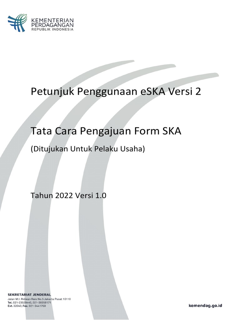 Tata Cara Pengajuan Form SKA Ver2 | PDF