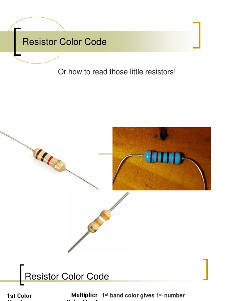 Resistor Color Code | PDF | Resistor | Electrical Resistance And ...