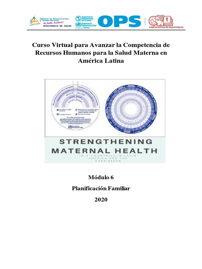 Modulo 6. Lectura Planifi Familiar - Nic | PDF | Control de la natalidad | El embarazo