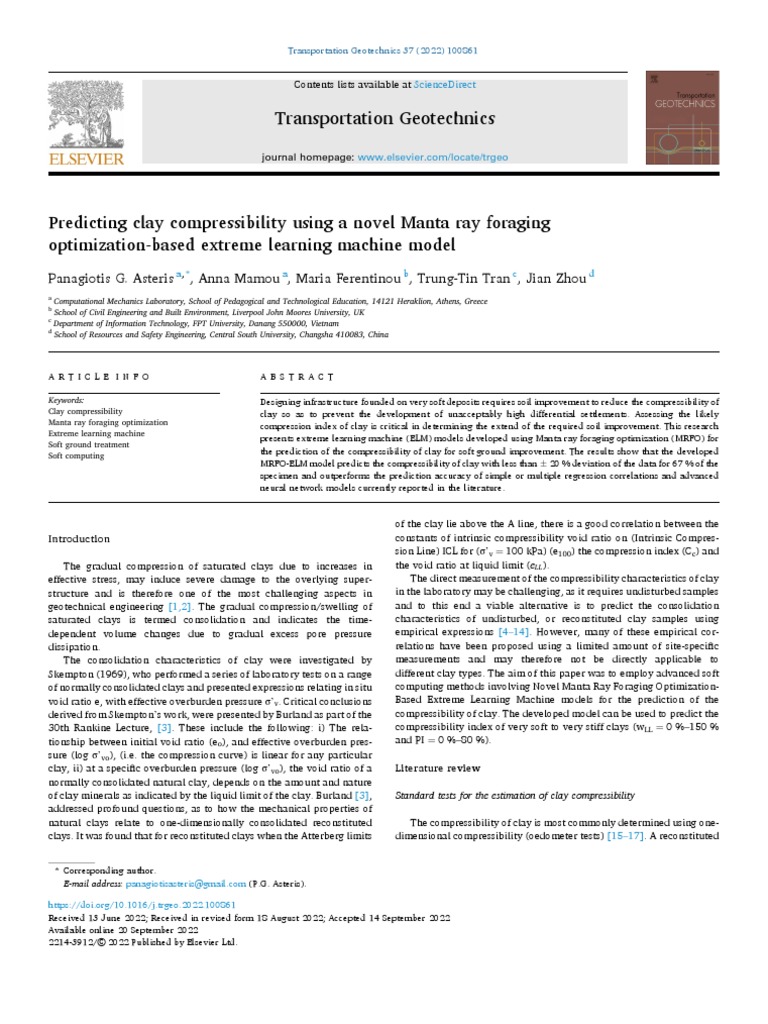 2022 Predicting Clay Compressibility Using A Novel Manta Ray Foraging ...