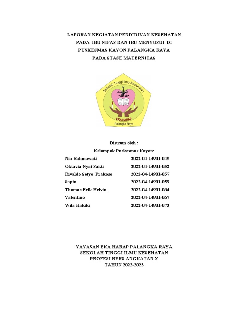 Laporan Penkes Kelompok Puskesmas Kayon | PDF