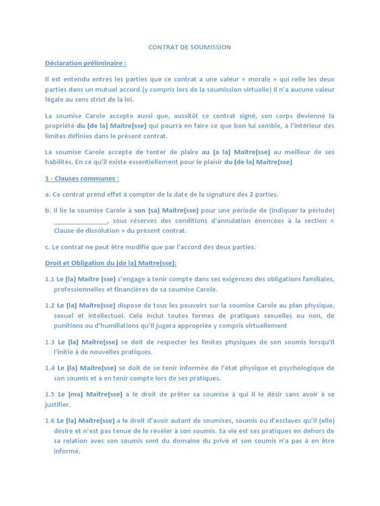 Contrat de Soumission | PDF