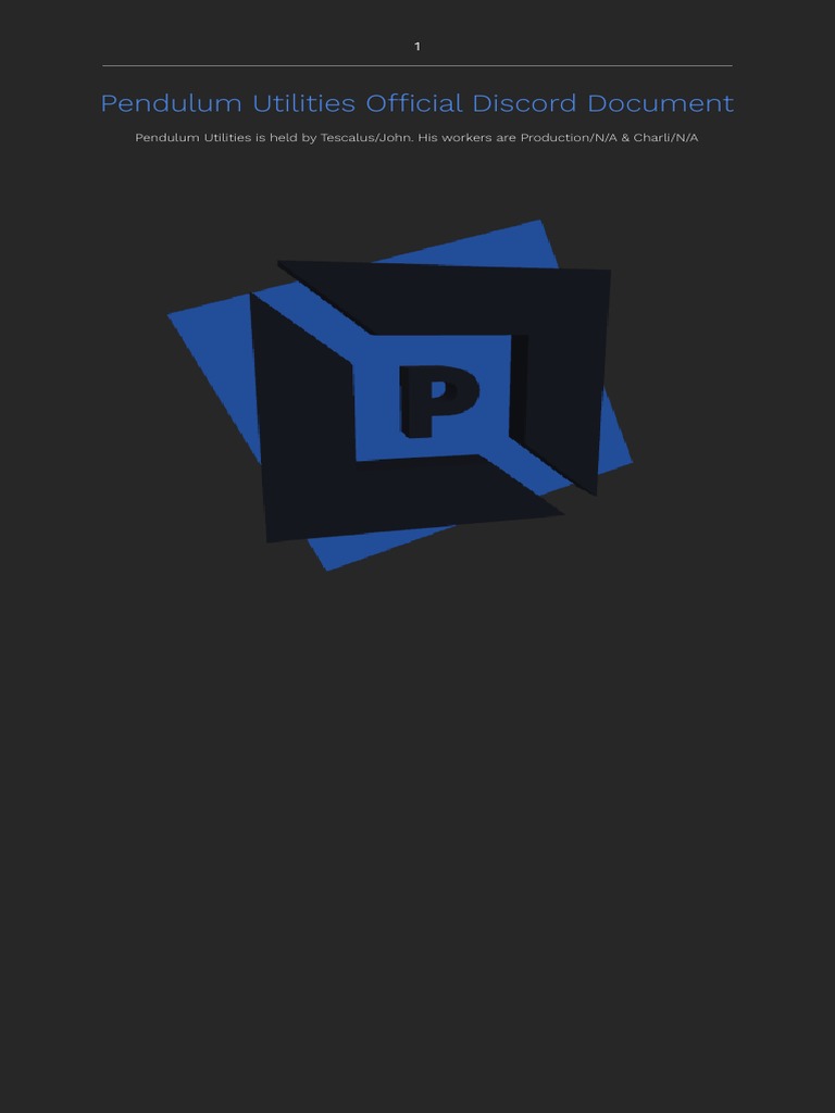Pendulum Utilities Complyment W Discords ToS | PDF | Malware | Software Development