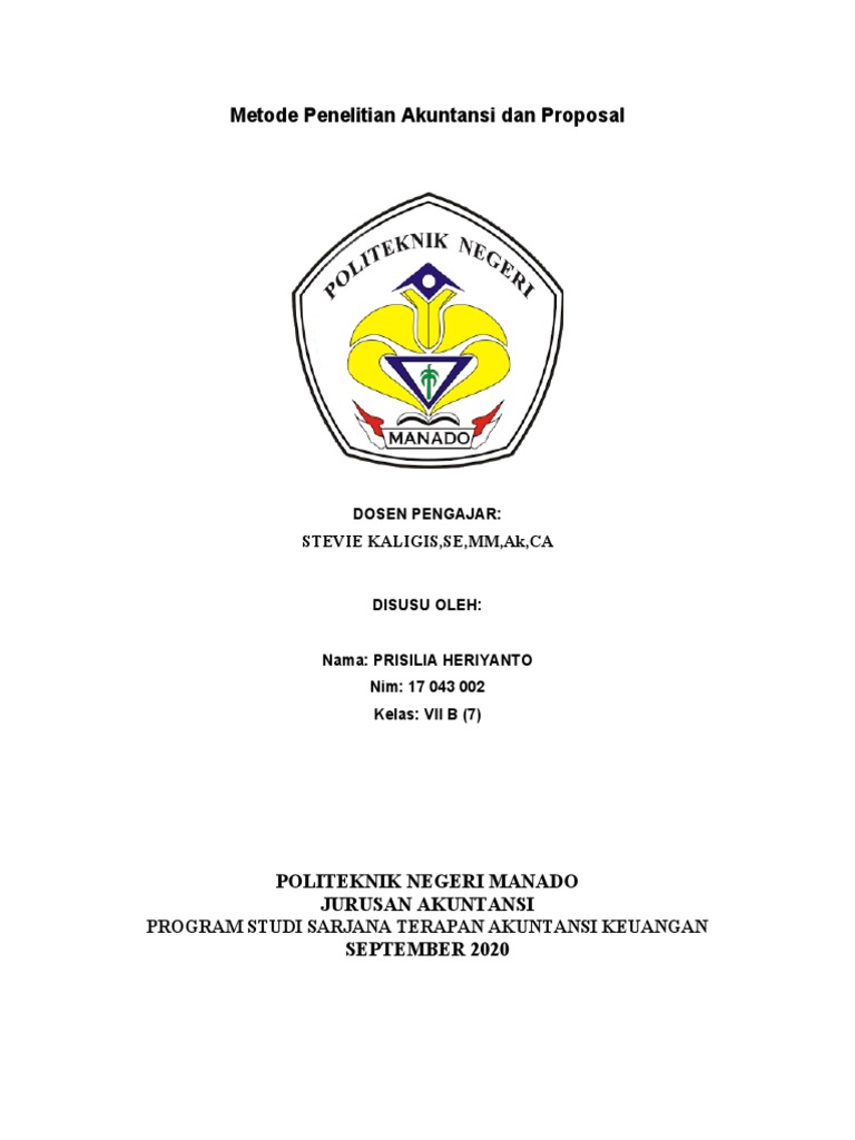 Metode Penelitian Akuntansi Dan Proposal | PDF