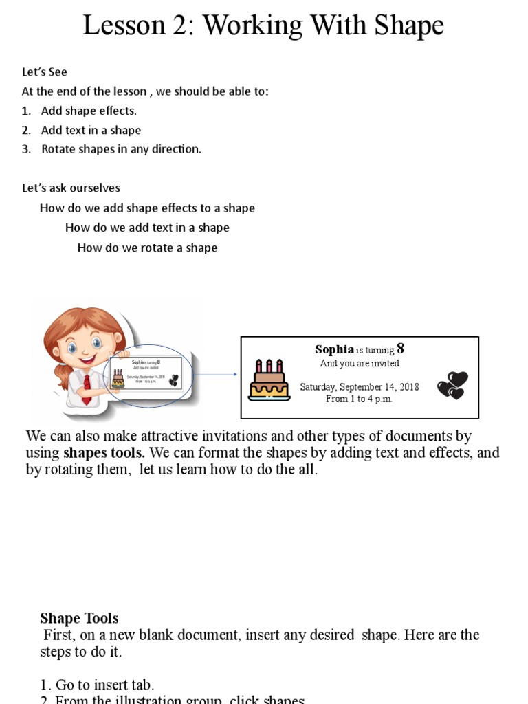 Lesson 2 Shapes | PDF | Software | Computing