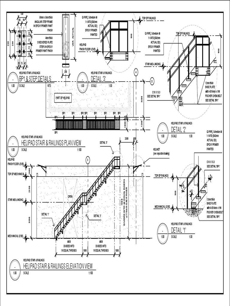 Helipad Stair and Railings | PDF