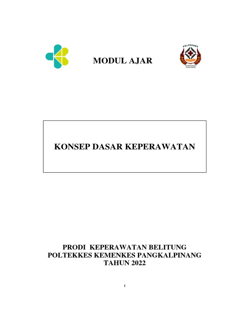 Modul Konsep Dasar Keperawatan 2022 | PDF
