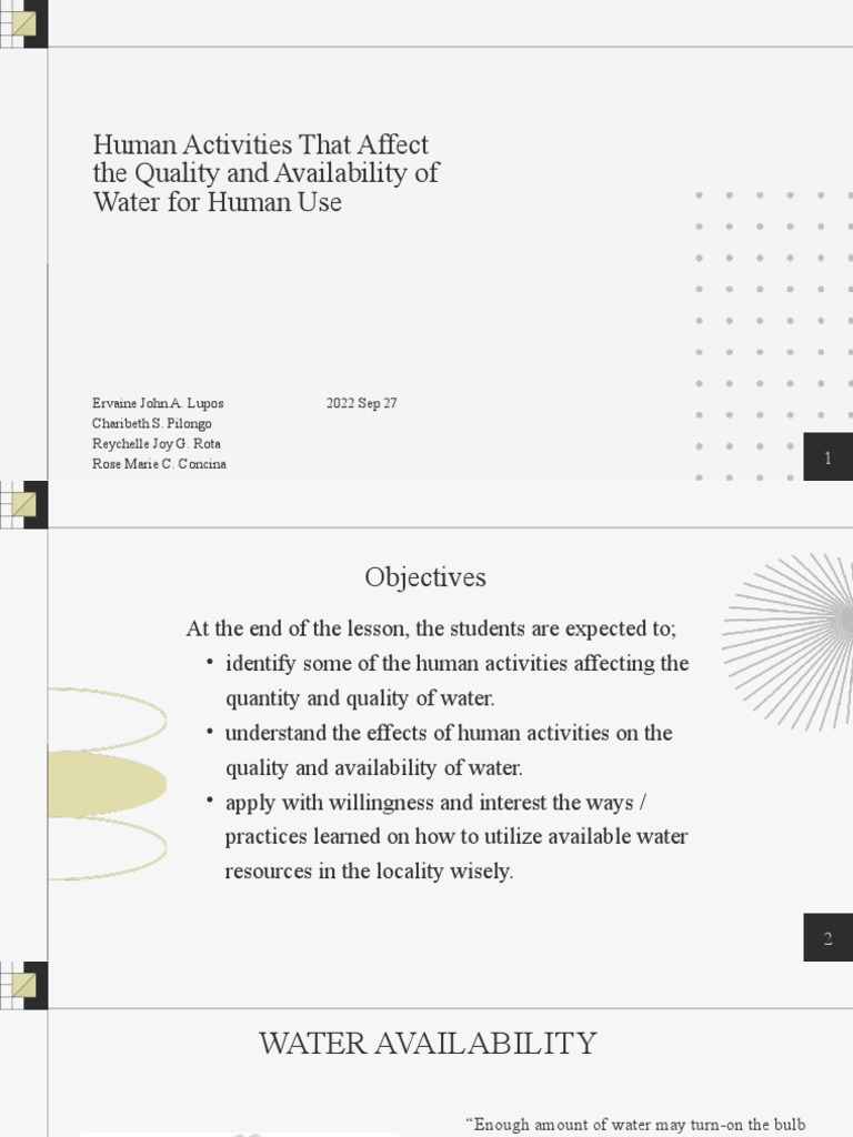 Group 7 Earth Science PPT Final | PDF | Water | Water Pollution