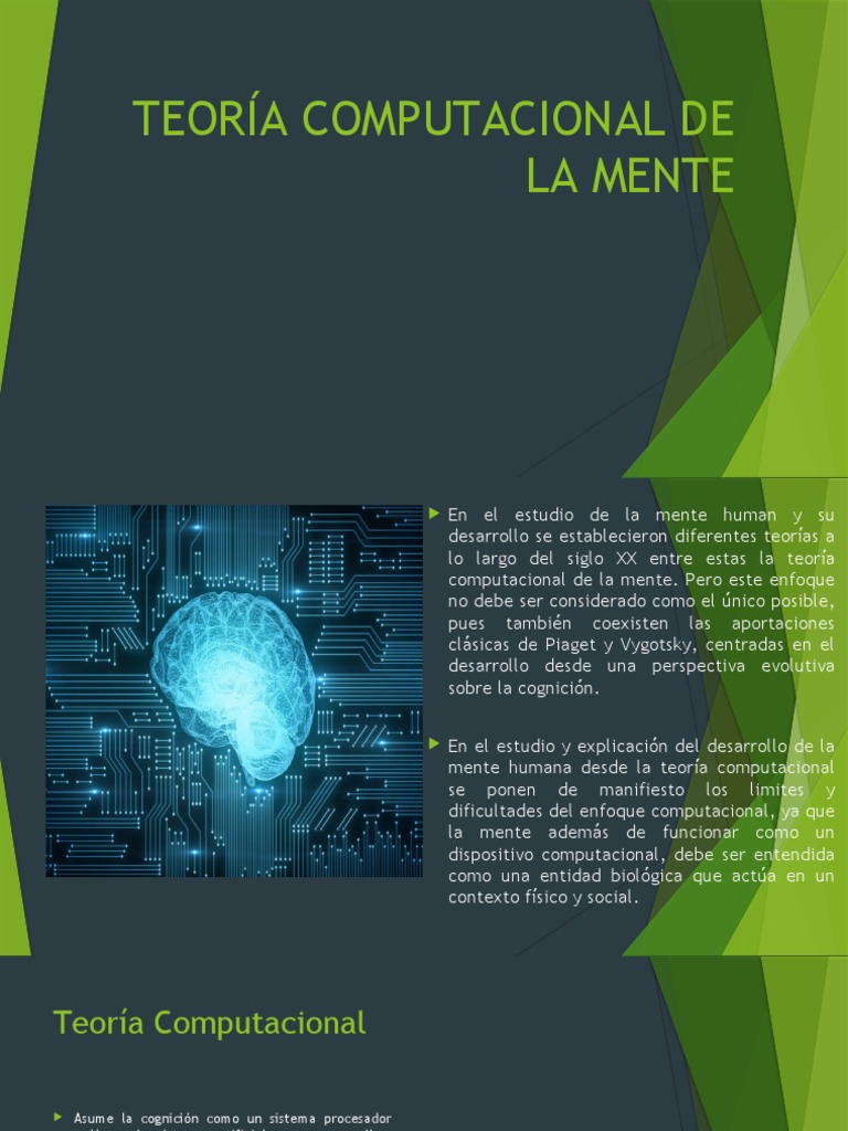 Teoría Computacional de La Mente | PDF | Psicología cognitiva | Mente Teoría Computacional de La Mente | PDF | Psicología cognitiva | Mente