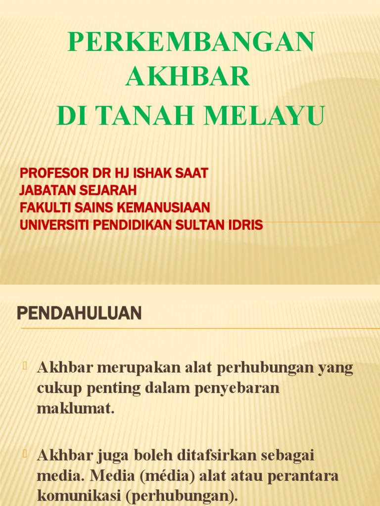 3 - Perkembangan Akhbar | PDF