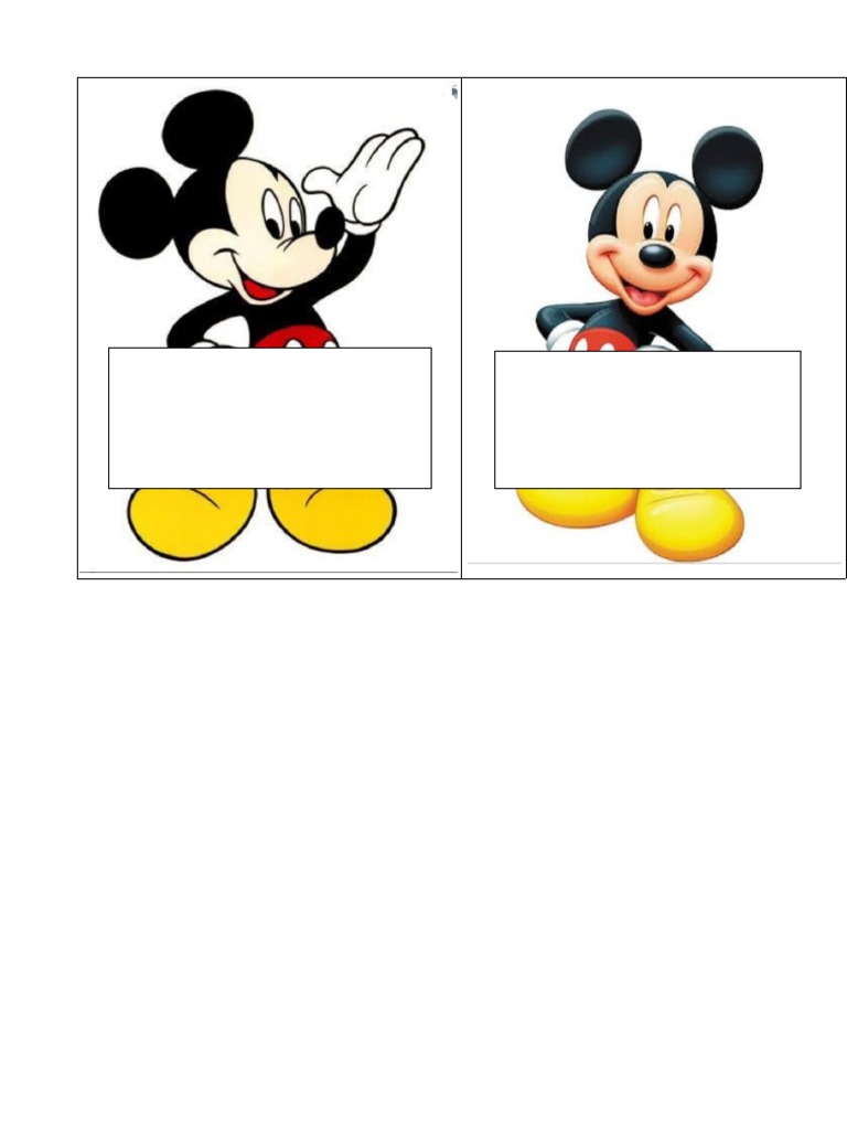 Mickey&Minnie Flashcards - YAMsamson | PDF