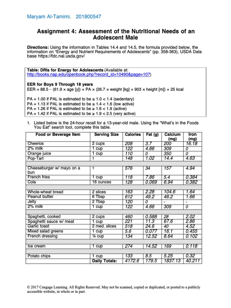 Assignment 4 Adolescent-LS | PDF
